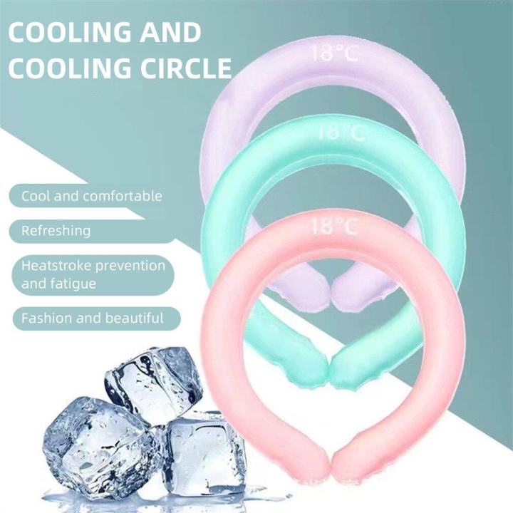 Japan Neck Cooling Ring Summer Heatstroke Prevention Ice Cushion Tube ...