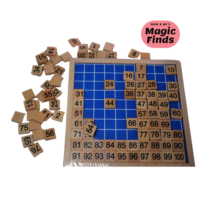 Wooden Montessori Hundred Board (1-100) | Lazada PH