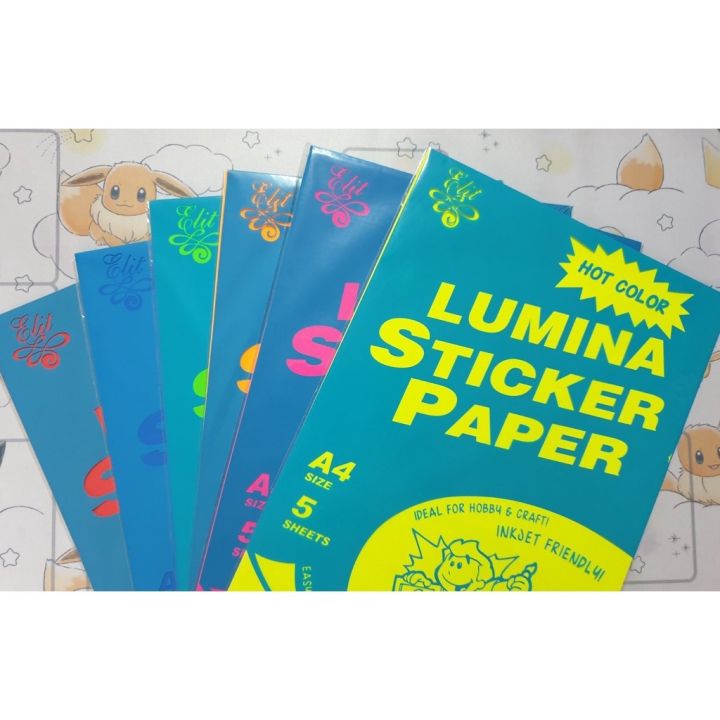 [FPS FairPriceSupplies] ELIT LUMINA STICKER PAPER / NEON STICKER PAPER ...