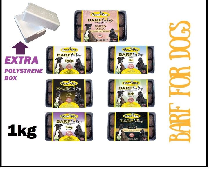 Ready Stock COCO & JOE BARF For Dogs (Dog Wet Food) Packages (1kg) | Lazada