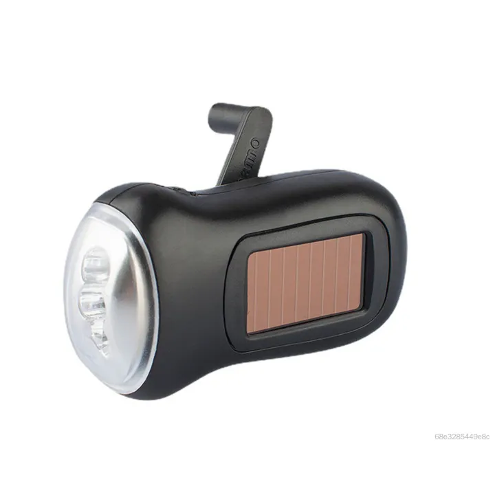 Hand-Cranking Charging Flashlight Hand-Cranking Rechargeable Emergency ...