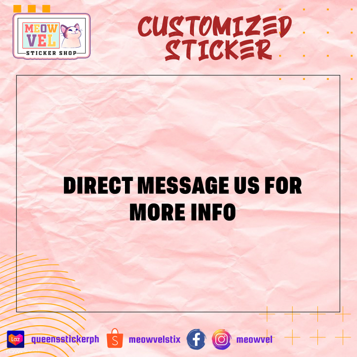 Customized Stickers | Lazada PH