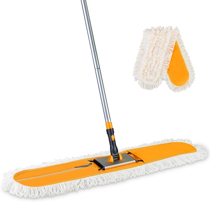 BOOMJOY Commercial Industrial Cotton Mop Dust Floor Mop 59 Inch ...