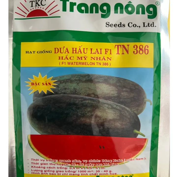 Hạt giống dưa hấu lai F1 TN 386 Hắc Mỹ Nhân (20g) | Lazada.vn