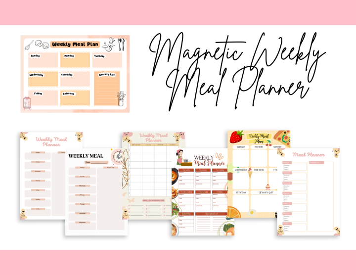 Magnetic Weekly Meal Planner / Reusable / Laminated / Erasable | Lazada PH