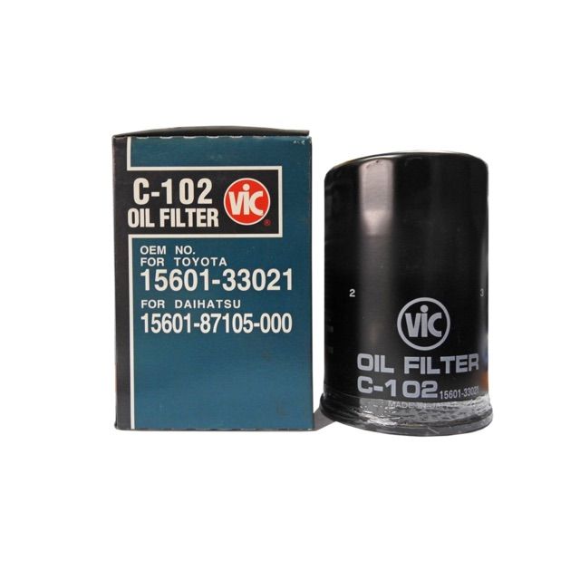 Vic Oil Filter C-102 Toyota Hilux/ Hiace/ Commuter/ 3K/ 4K/ 18R/ 21R ...