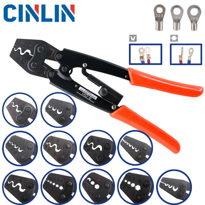 Non-Insulated Terminals Crimper 0.5-38mm Easy Crimp Pliers Wire ...