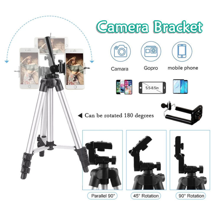 Portable Tripod Multilevel Aluminum Alloy Video Cam Adjustable Stand ...