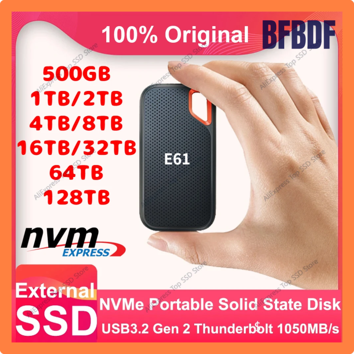 BFBDF HardDisk External SSD Type C A USB 3.2 Gen2 Portable Solid State ...