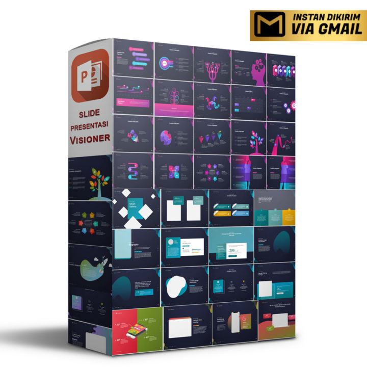 Template Powerpoint PPT Presentasi Visioner - Attractive PowerPoint Design ppt pptx | Lazada ...