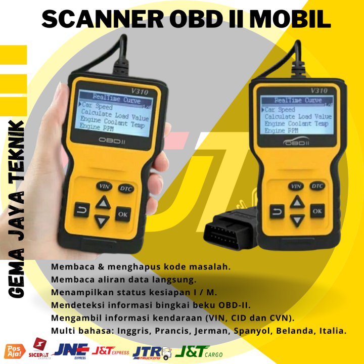 OBD2 Scanner Car Alat Scanner Mobil Membaca dan menghapus kode masalah ...