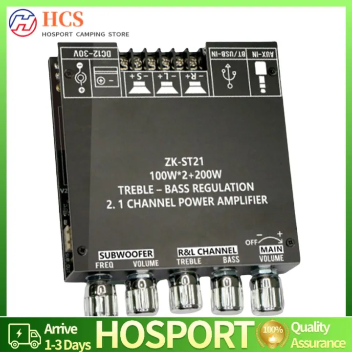 【HCS】ZK-ST21 บอร์ดแอมพลิฟายเออร์พลังงานดิจิตอลที่เข้ากันได้กับบลูทู ธ ...