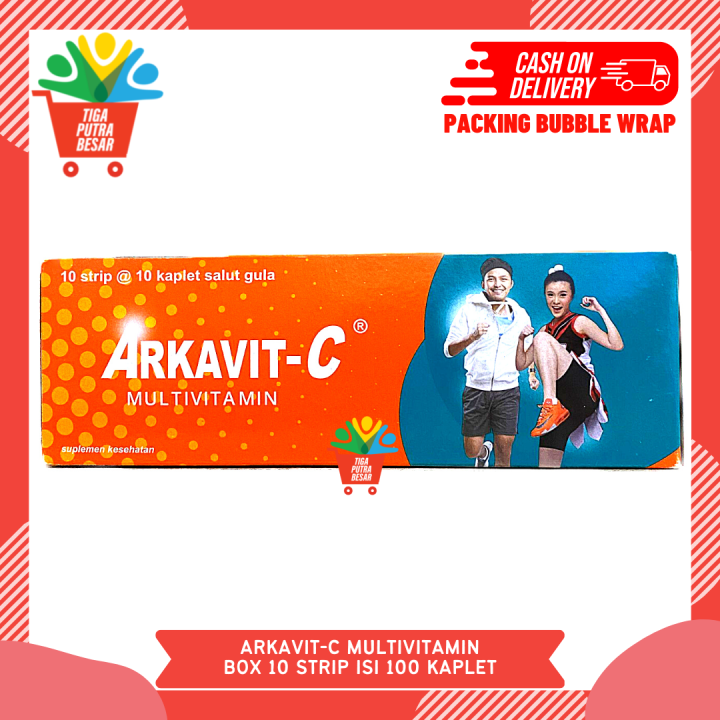 ARKAVIT VITAMIN C 500Mg MULTIVITAMIN BOX 10 STRIP ISI 100 KAPLET ...
