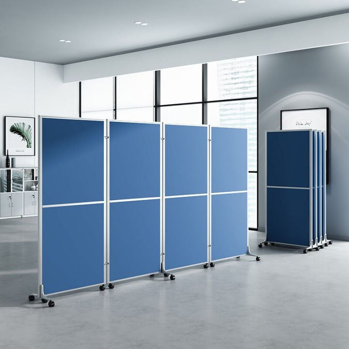 Office mobile screen glass partition wall factory workshop foldable ...