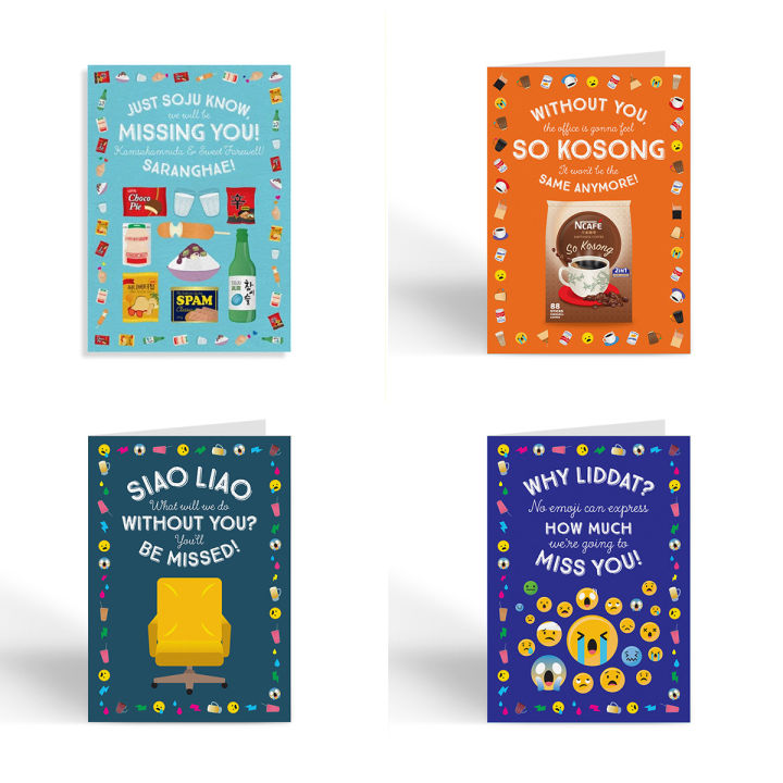 Singapore Souvenir Greeting Card – A4 SIZE (Farewell / Goodbye / Good ...