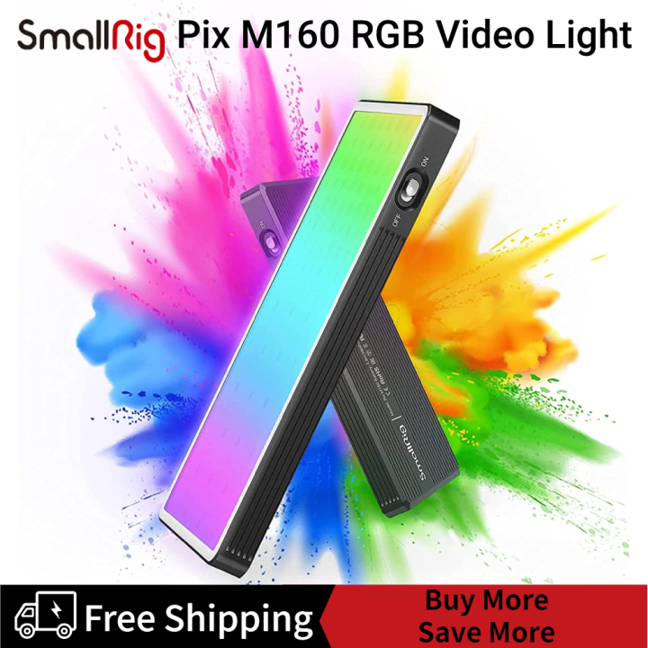 (Clearance Promotion)SmallRig ไฟ LED RGB สำหรับวิดีโอ Pix M160 12W แผง ...