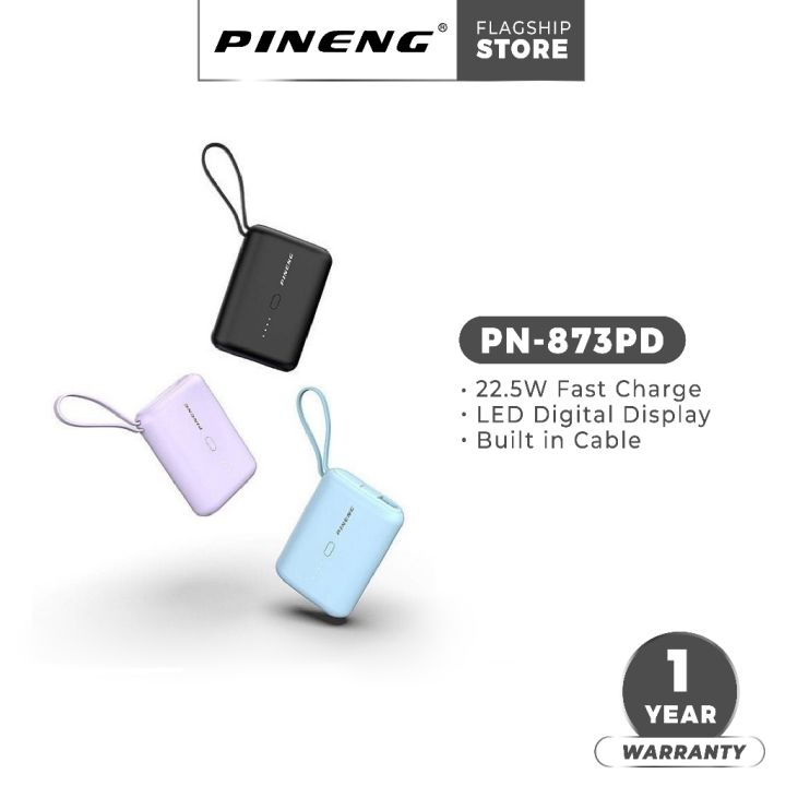 [New Arrival] Pineng PN-873PD 10000mAh Power Bank 22.5W + 20W PD Fast ...