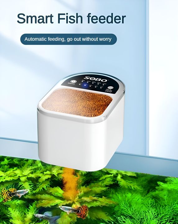 Fish feeder/automatic feeder/5-speed feed -5-speed timed feeding ...