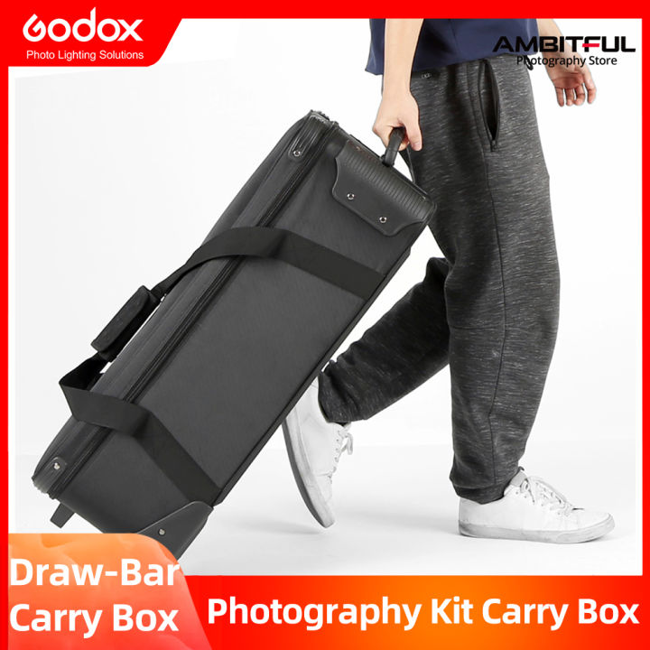 AMBITFUL Studio Flash Kit Draw-Bar Box,Carry Box,Light Stand Bag,Studio ...