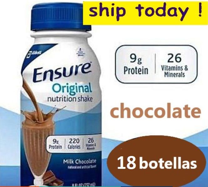 Ensure Original Milk Chocolate Shake 237ml / 8 fl oz Bundle of 18 choco ...