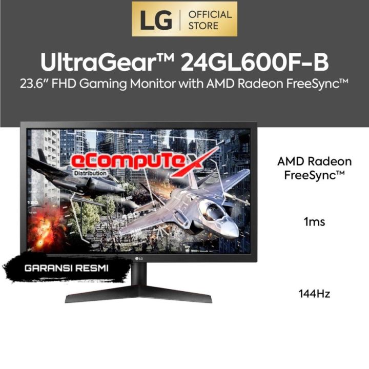 MONITOR GAMING LG ULTRAGEAR 24GL600F / 24GL600F-B 24 INCH FHD FREESYNC ...