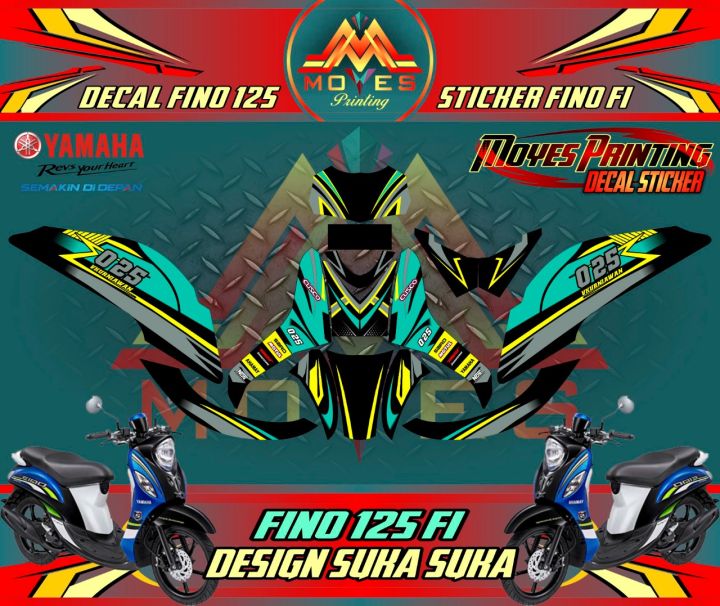 Sticker yamaha fino decaal stiker motor fino 125 fi stiker full body ...
