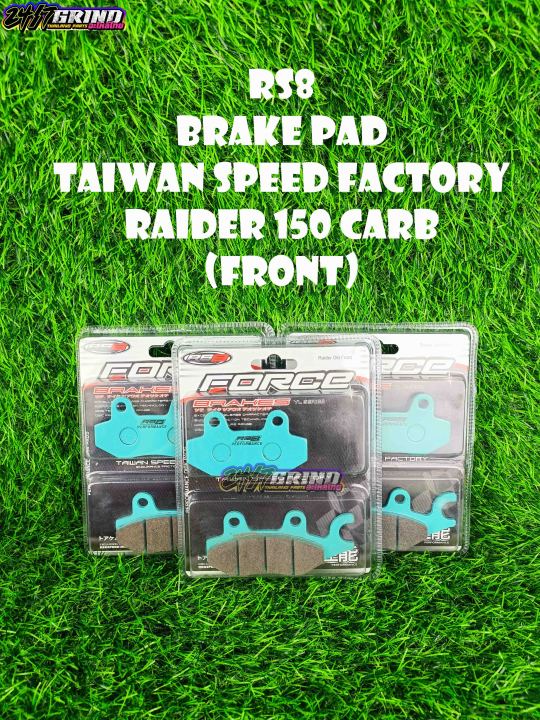 RS8 TAIWAN SPEED FACTORY BRAKE PAD SUZUKI RAIDER 150 CARB (FRONT) MADE ...
