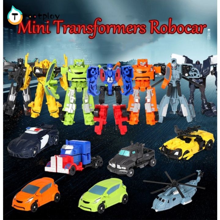 tootplay Kids Mini Optimus Prime Bumblebee Transformers Robot Toys Kid ...
