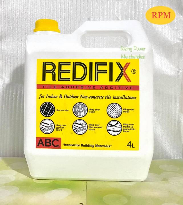 ABC Redifix Tile Adhesive Additive 4 Liters | Lazada PH