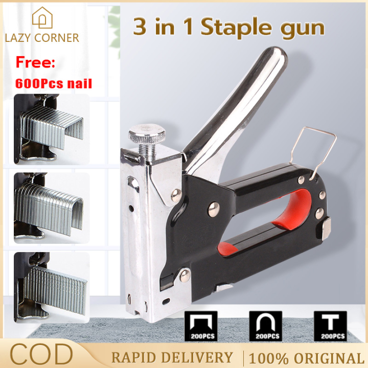 Heavy Duty 3 In 1 Multitool Nail and 600 nails Staple Gun Stapler ...