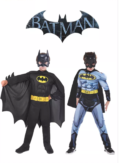 HomeSik Muscle Batman for Kids/Adults Costume, Marvel Superhero Bat Man ...