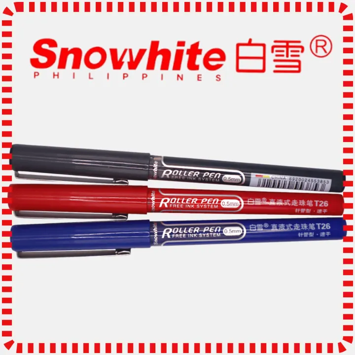 Snowhite (T26) Free Ink Roller Pen | Lazada PH