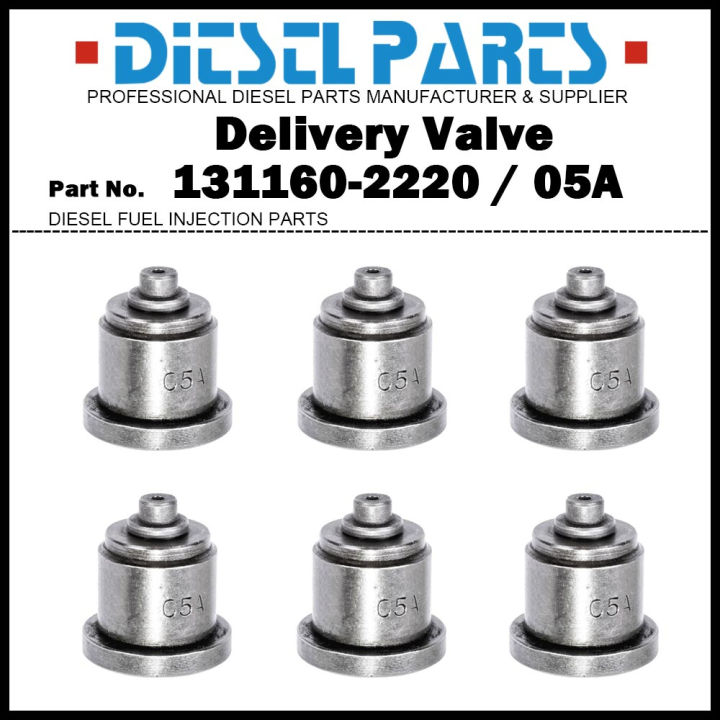 6Pcs Injection Pump Pressure Valve Delivery Valve 05A 131160-2220 ...