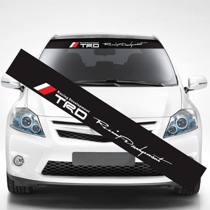 Car Sticker TRD Racing Sticker Styling for TOYOTA Auto Front Windshield ...