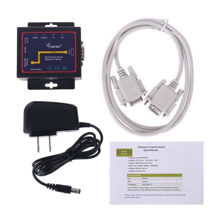 Hot Sale Db9 Rj45 To Rs232 Ethernet Tcpip Serial Server Module 4273