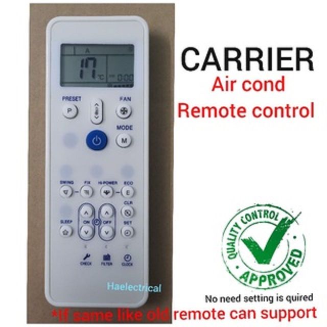 carrier air cond remote control | Lazada