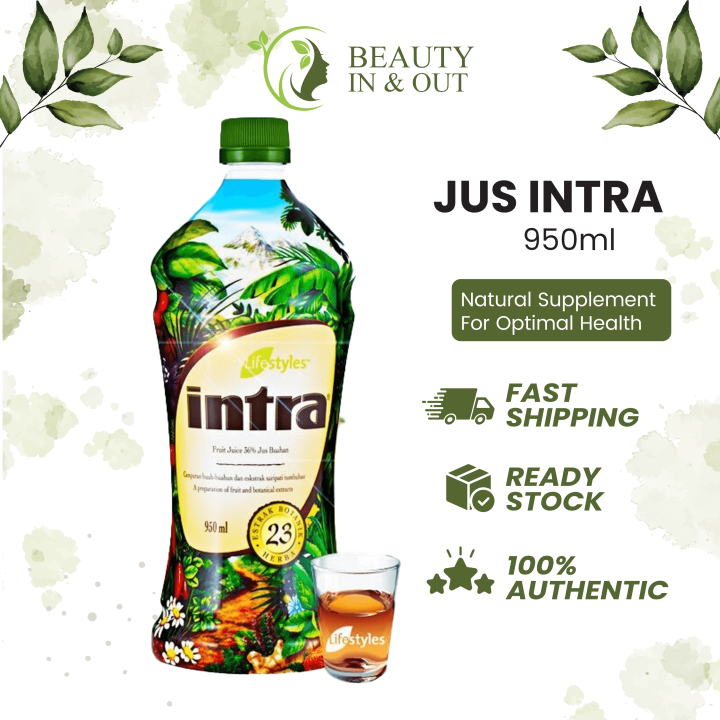 JUS INTRA JuICE Lifestyles 100% ORIGINAL CANADA #READY STOCK# 950ML ...