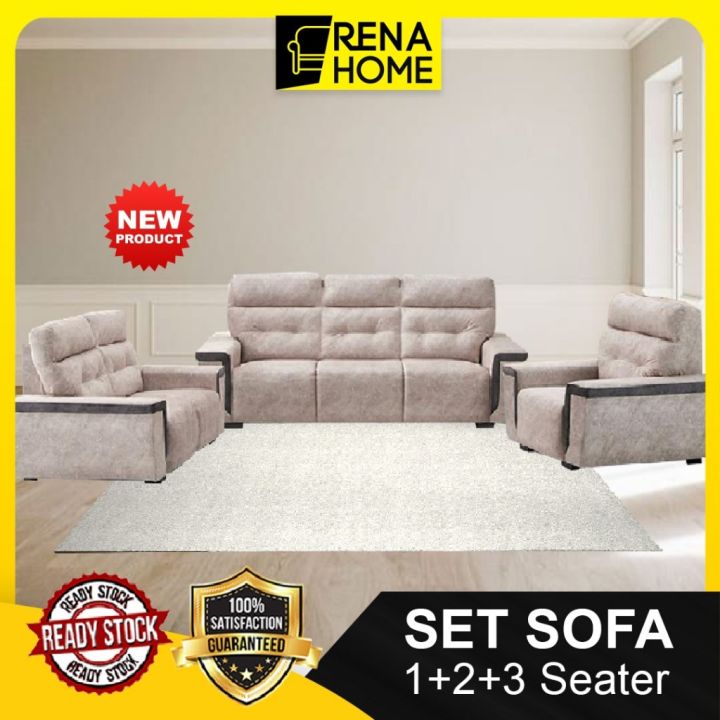 [FREE INSTALLATION & FREE SHIPPING] Modern Velvet Sofa | Sofa Set ...