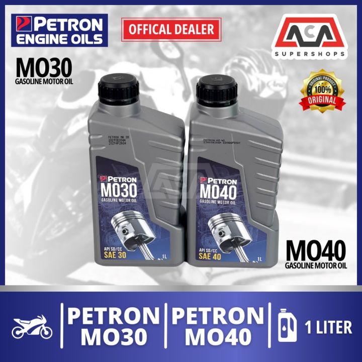 PETRON MO40 / MO30 GASOLINE ENGINE MOTOR OIL SAE30/ SAE 40 LITER ...
