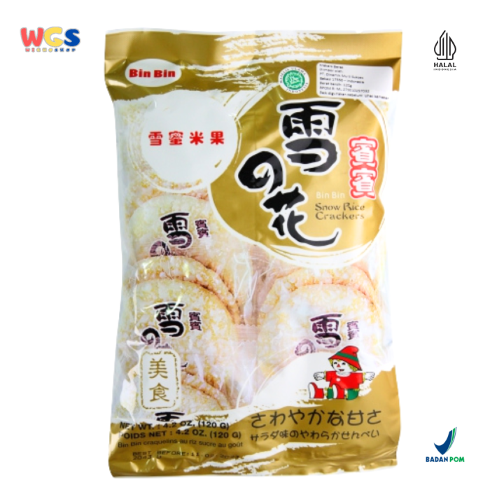 Bin Bin Snow Rice Crackers 120g - Kerupuk Beras Renyah, Manis & Gurih ...