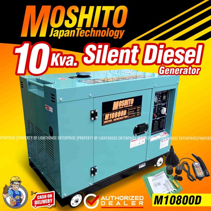 MOSHITO 10KVA Silent Diesel Generator Set ATS Ready (M10800D ...
