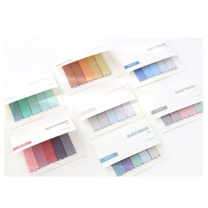 Multi Gradient Rainbow Flag Banner Sticky Note Marker Index Finder 100 ...