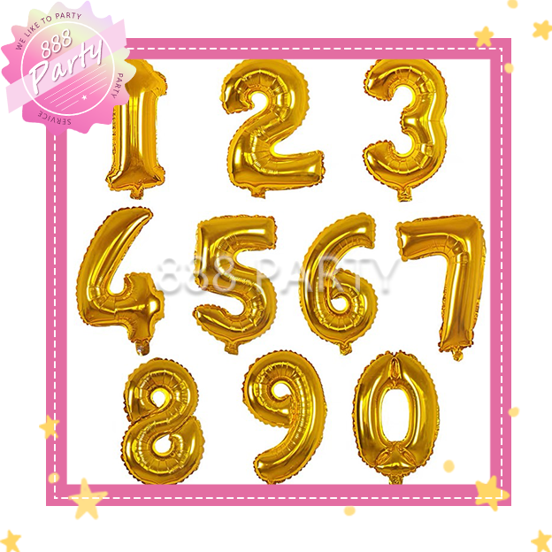 32 inch Foil number Balloons digital aluminum balloon happy Birthday ...