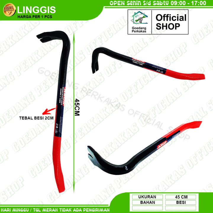 Linggis Abus 18 Inch Besi Tebal Lingis Alat Pencabut Paku | Lazada ...