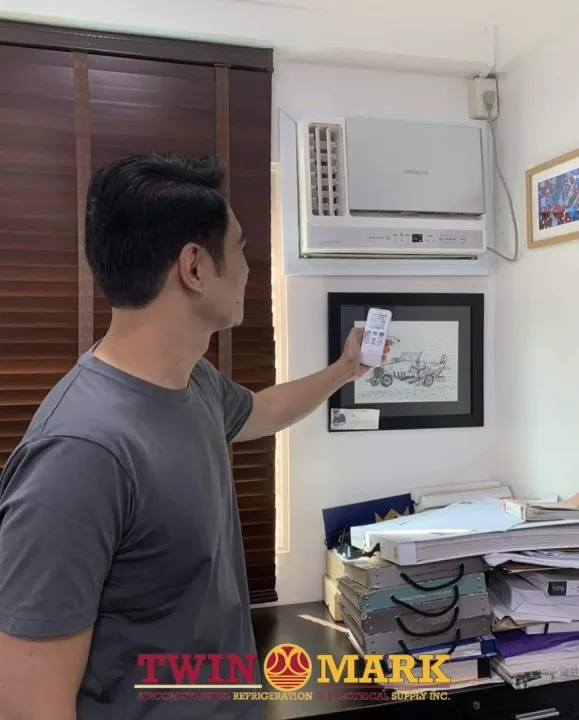 1.5HP HITACHI PREMIUM FULL DC INVERTER RA-15HVK Window Type Aircon ...