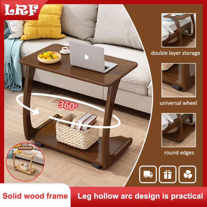 LRF Solid Wood Coffee Table, Movable Bedside, Mini Table, Tea Table ...