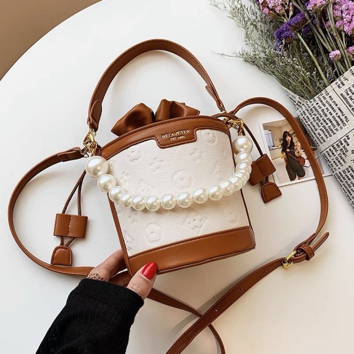 TAS TABUNG MUTIARA SERUT IMPORT BAG WANITA CEWEK SELEMPANG HANDBAG ...