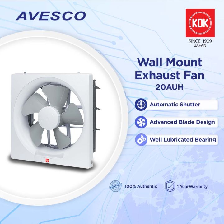 8" Wall Mount Type Exhaust Fan with Automatic Shutter | Old Version ...