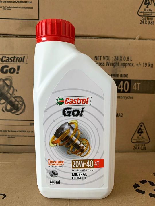Castrol Go 800ML 4T 20W-40 Oli Mesin Motor 4Tak | Lazada Indonesia