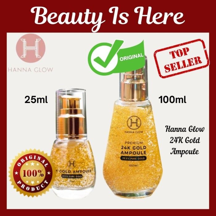 HANNA GLOW Premium 24K Gold Ampoule | Lazada Indonesia